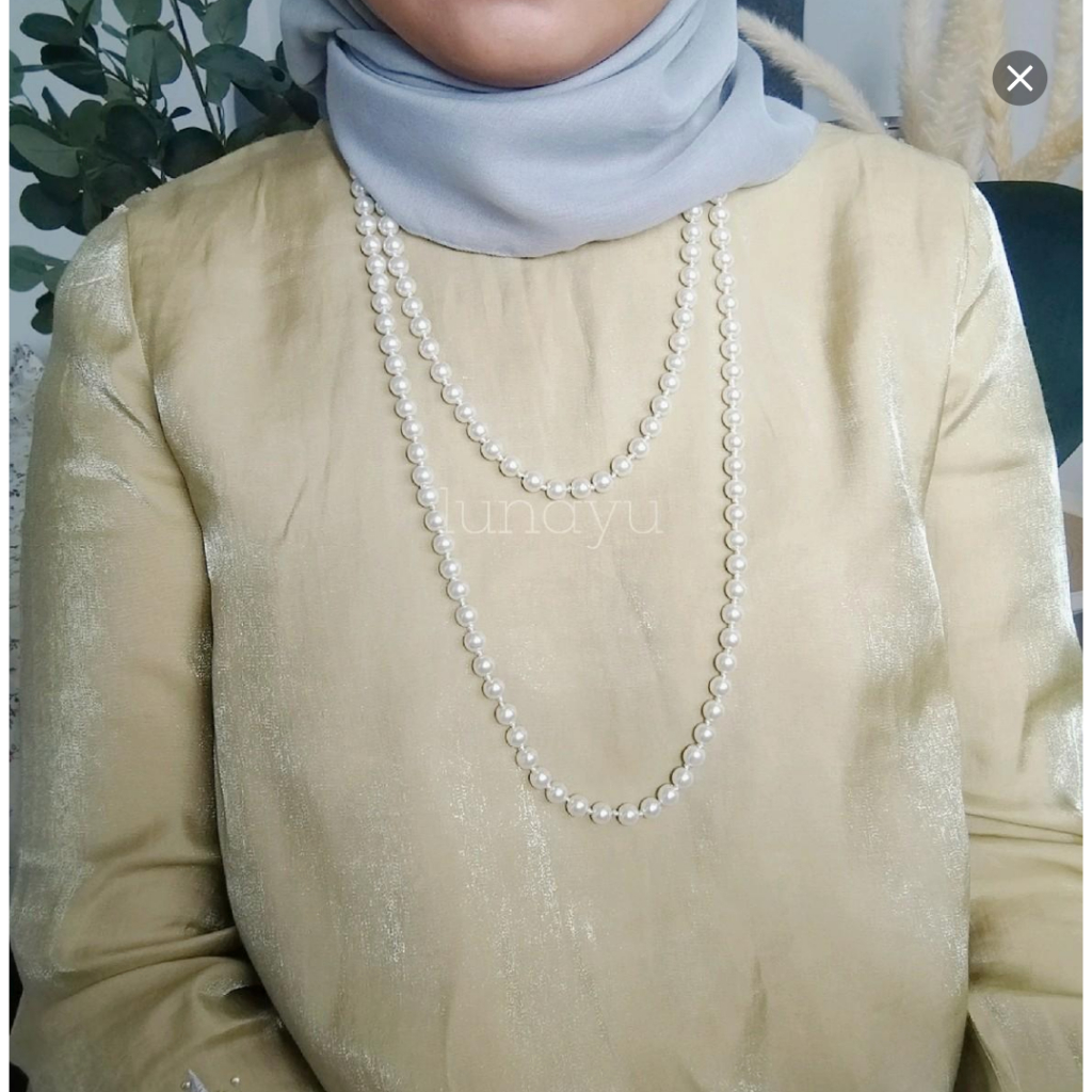 🇲🇾READY STOCK🇲🇾 NCK2 RANTAI RAYA PEARL NECKLACE RANTAI MUTIARA RANTAI LEHER PEARL JEWELLERY ...