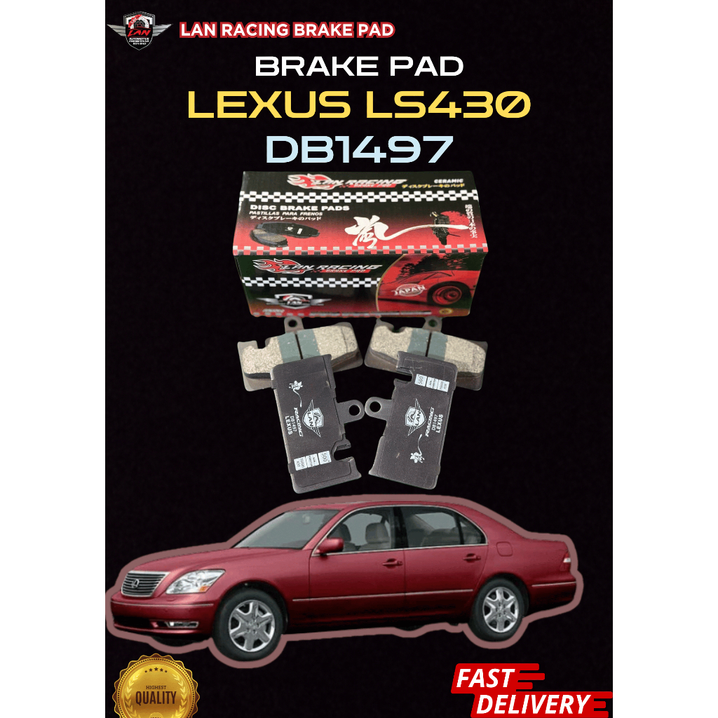 Original Lan Racing Ceramic 100% Original DB1497 Rear Brake Pads For ...
