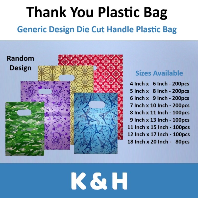 Beg Plastik [SMALL] Thank You Plastic Bag / Plastic Gift Bag / Shopping ...