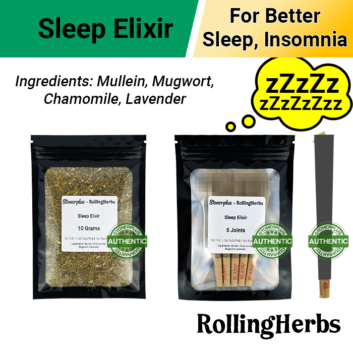 Sleep Elixir, Herbal Flower / Tea Blend (For Deep Sleep, Insomnia ...