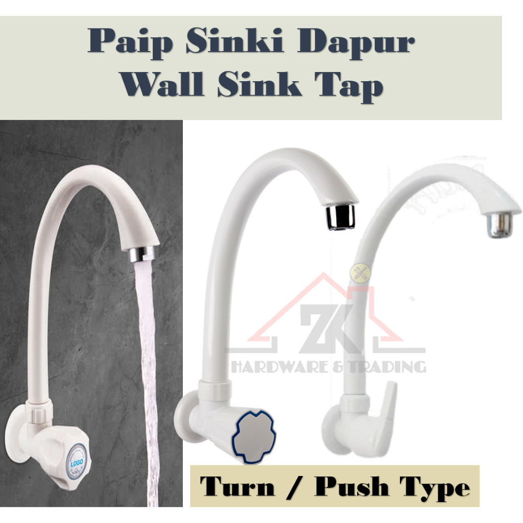 Kepala Paip Plastik Sinki Dapur Ikat Tepi Dinding Keluar Plastic Sink ...