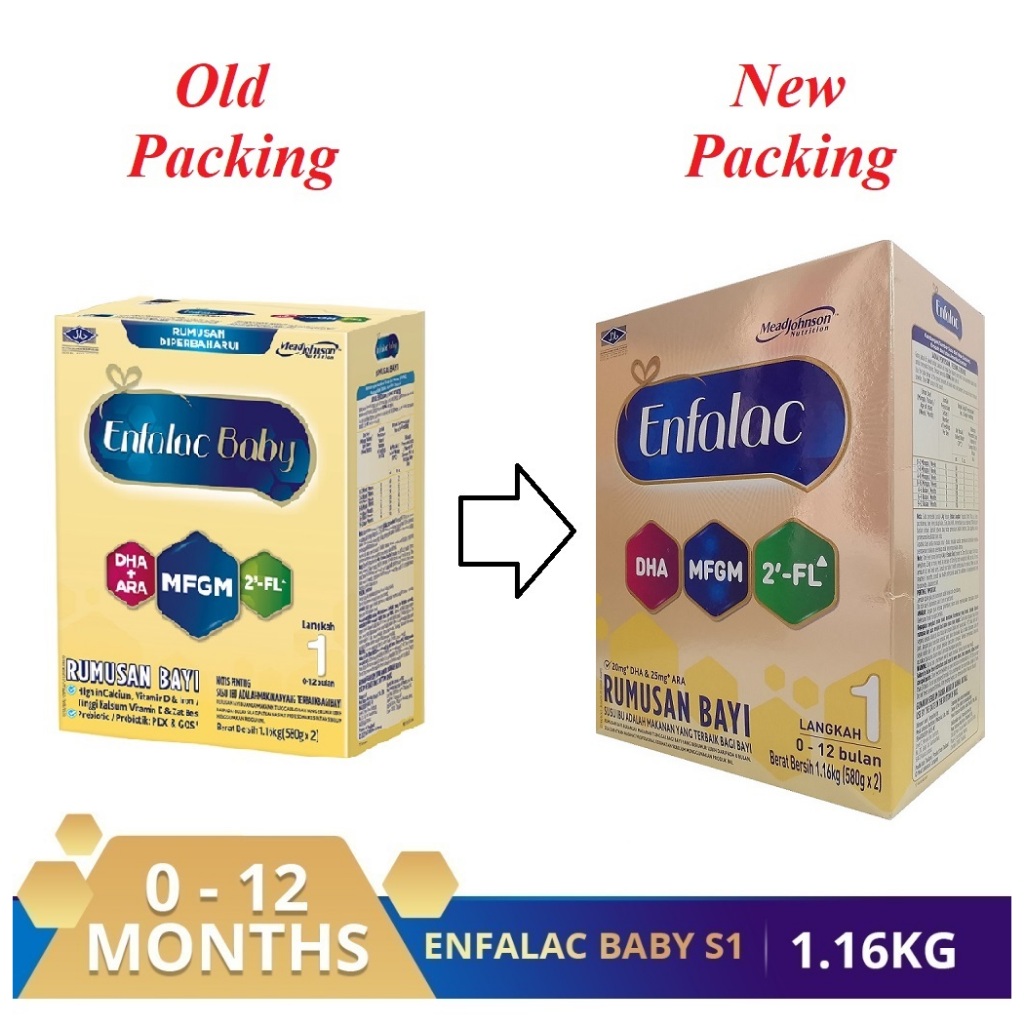 Enfalac Baby Step 1(1.16kg/1.74kg)Rumusan Bayi(Exp：Jan-2027)#TGLWebShop | Shopee Malaysia