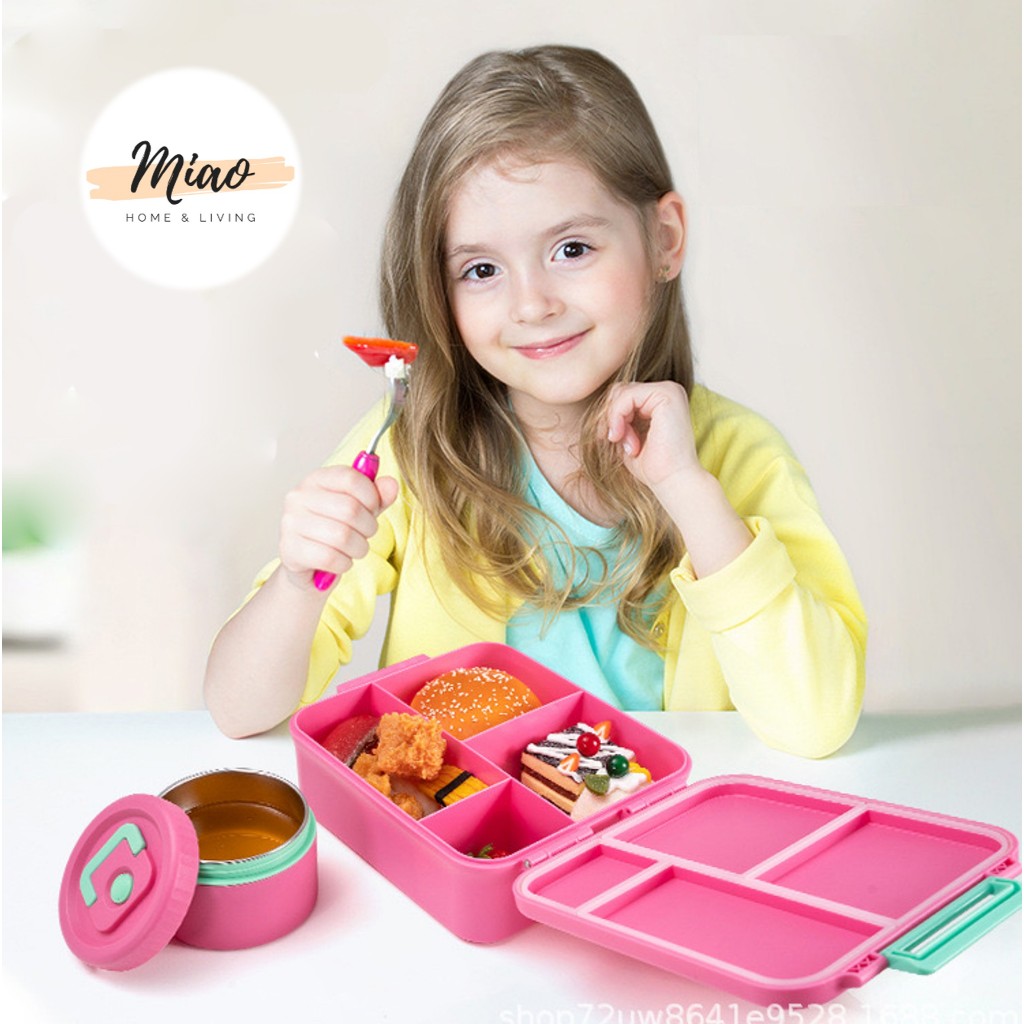 Lunch Box With Soup Bowl Compartments Lunch Food Container With Lids ...