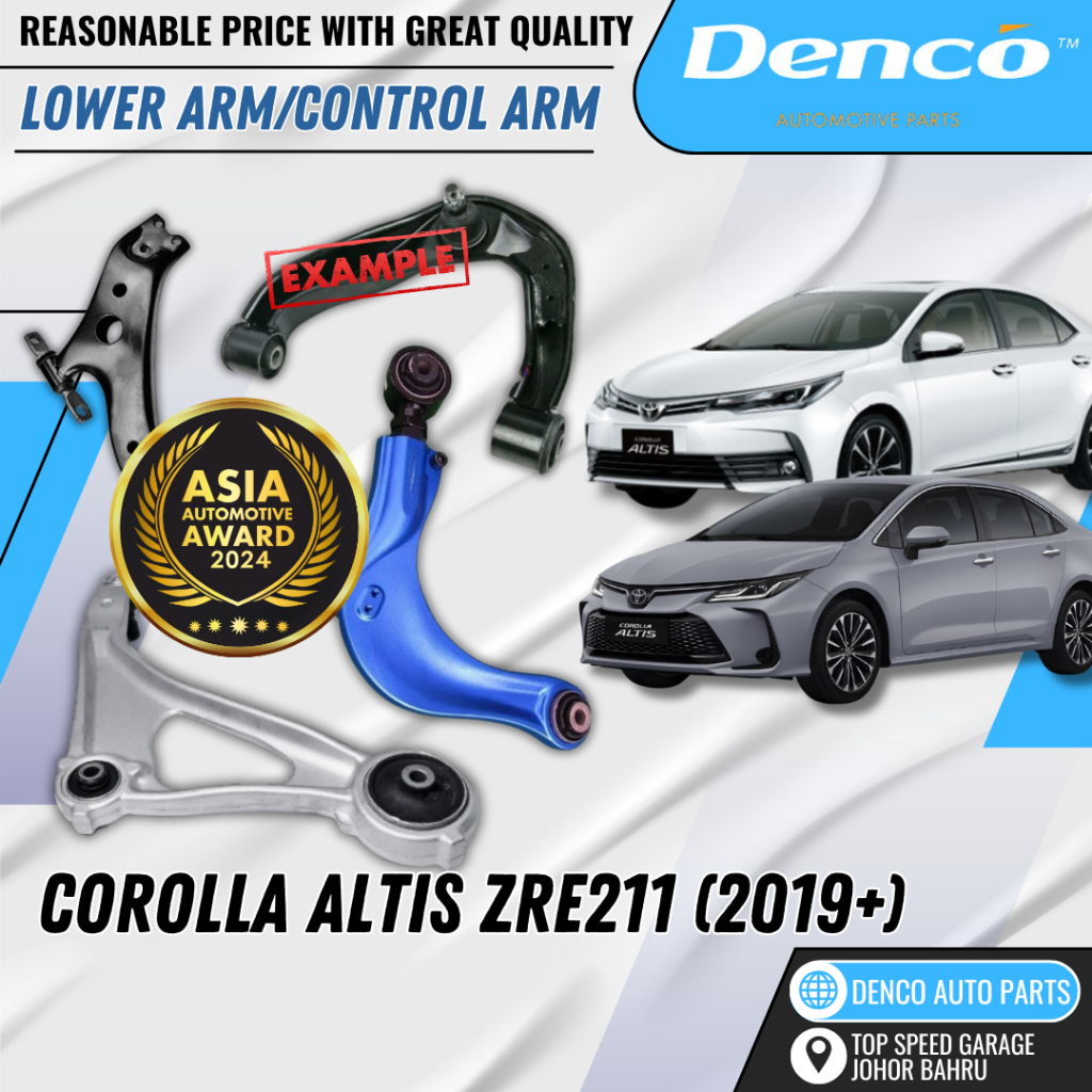 TOYOTA ALTIS ZRE211 2019 + - DENCO ORIGINAL LOWER ARM [FRONT/DEPAN ...