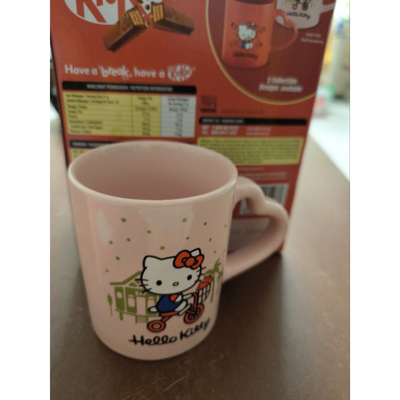 Limited Edition Nestle KitKat Hello Kitty Mug Pink Heart | Shopee Malaysia