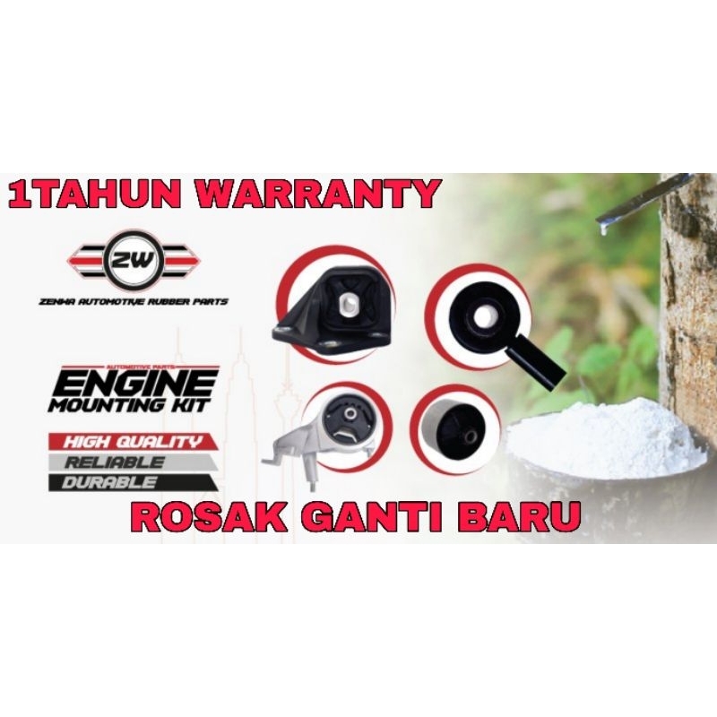 PERODUA MYVI 1.3 ENGINE MOUNTING SET 3PCS (AUTOMATIC TRANSMISSION) | Shopee Malaysia