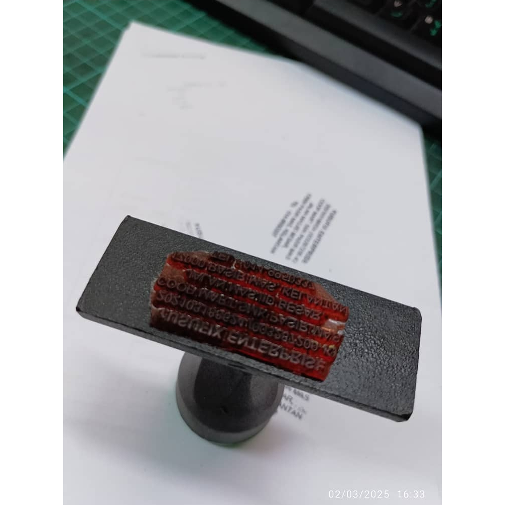 Custom Made Rubber Stamp - company chop, address etc | Shopee Malaysia