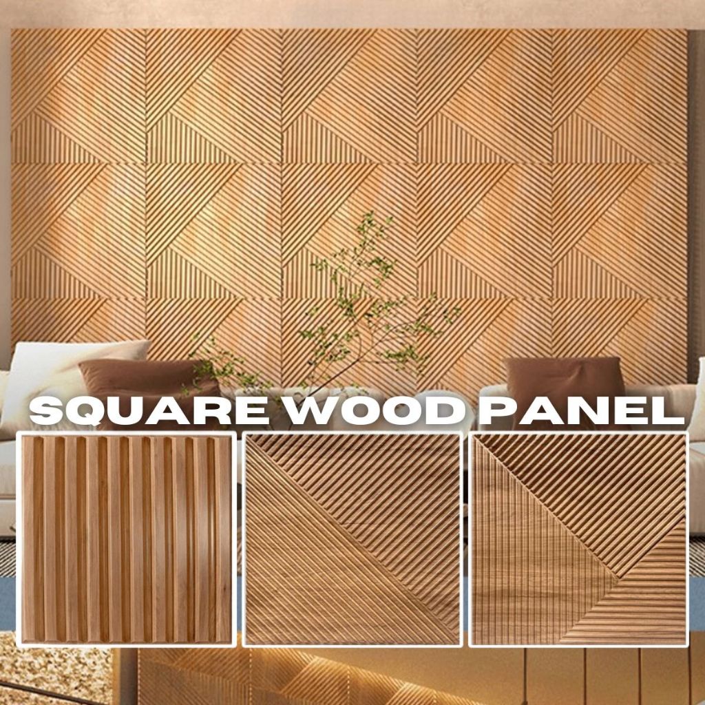 SQUARE WOOD WALL PANEL | Shopee Malaysia