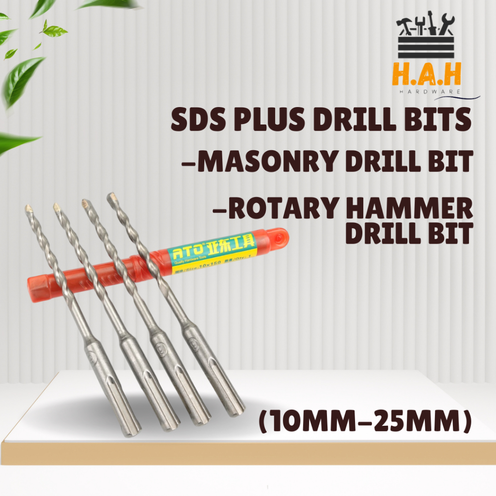 SDS PLUS DRILL BITS (10MM - 25MM) / CONCRETE / MASONRY DRILL BITS ...