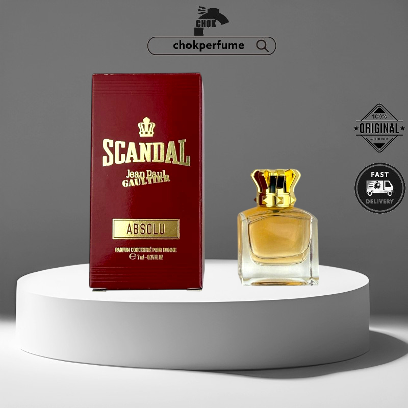 Scandal Pour Homme Absolu Parfum 7ml Perfume Miniature (M) | Shopee ...