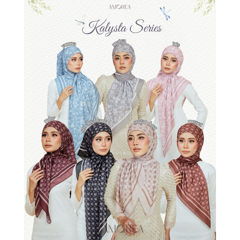 AMOREA SCARVES KALYSTA SERIES (Free Envelope Box & Sampul duit Raya ...