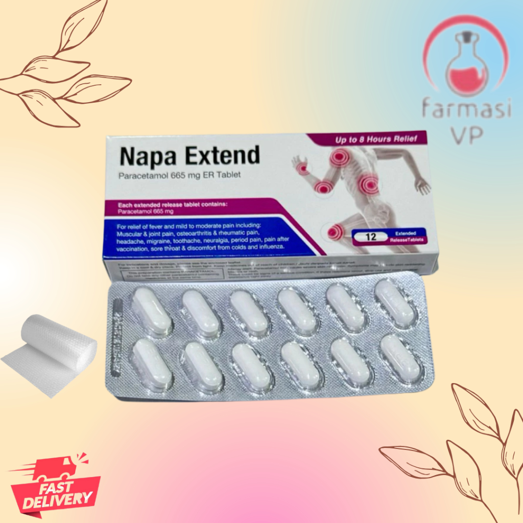 Medispec Napa Extend Paracetamol 665mg Tab 12's | Shopee Malaysia