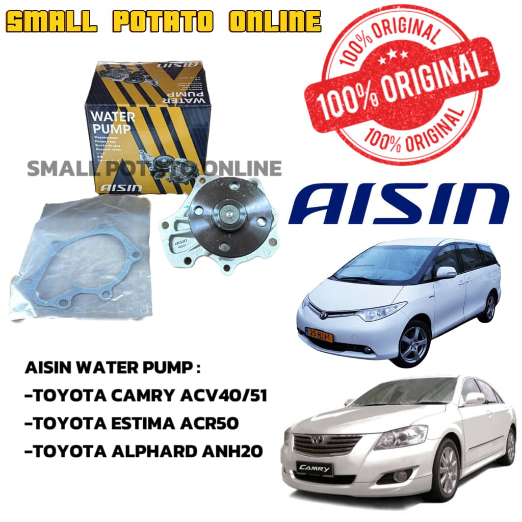 [100% GENUINE]AISIN WATER PUMP TOYOTA CAMRY ACV40/51, ESTIMA ACR50 ...