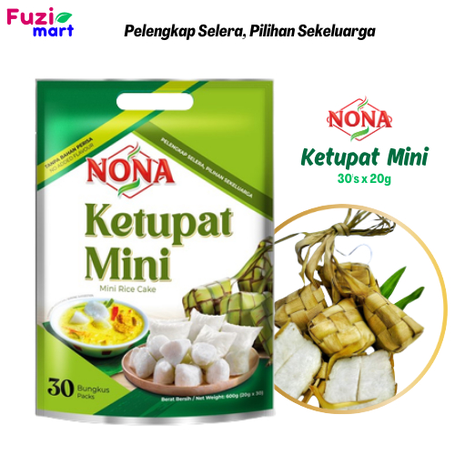 Nona Ketupat Mini 30's x 20g Ketupat Halal Ready Stock | Shopee Malaysia