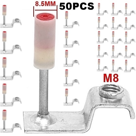 50PCS 8.5mm Pipe Steel Nail Gun Rivet Fire Nail Gun Ceiling Gun Bullet ...