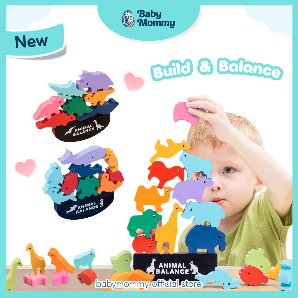 🇲🇾ReadyStock Balancing Wooden Block Game Building Block Early ...