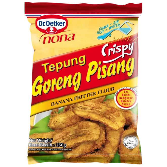 Dr.Oetker NONA Tepung Goreng Pisang Crispy | Banana Fritter Flour 250g ...