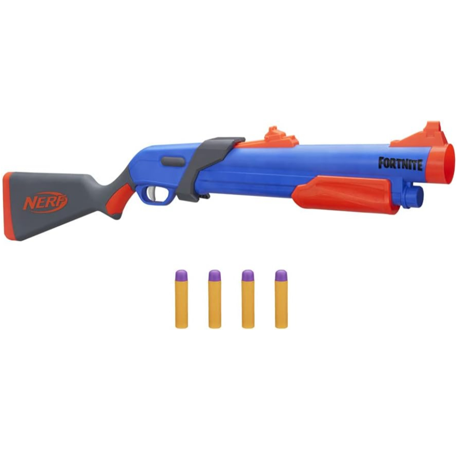 Nerf Fortnite Pump SG Blaster Pump Action Mega Dart Blasting Breech ...