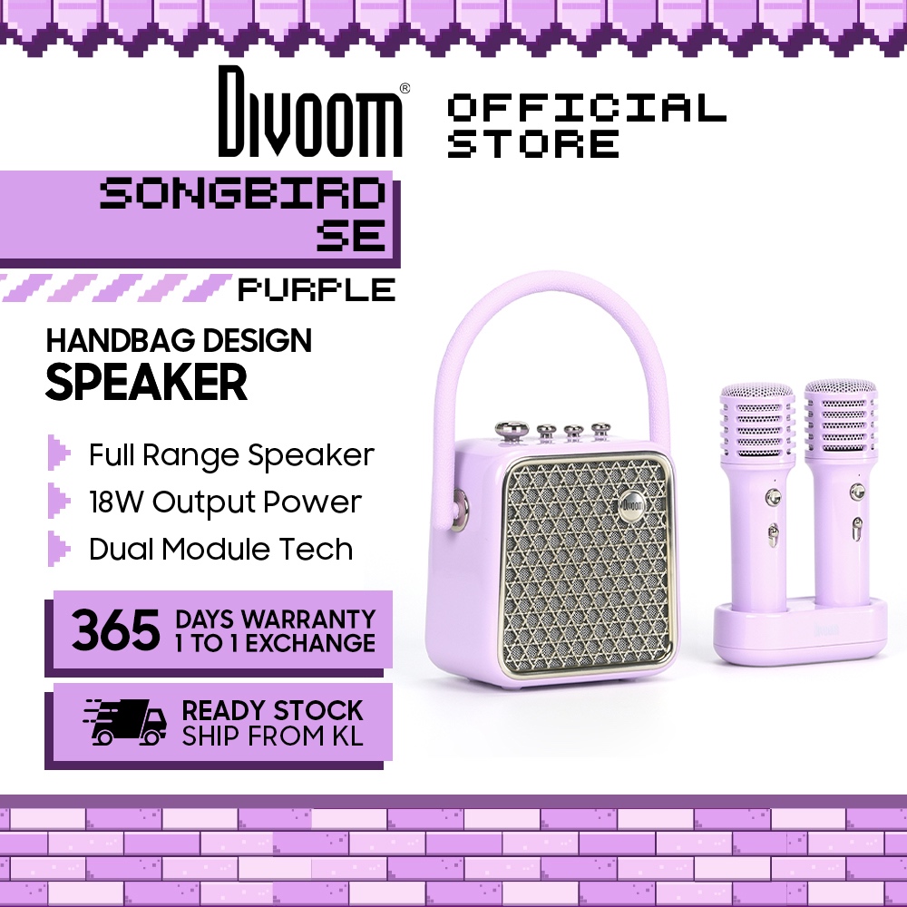 Divoom Songbird-SE Comspicuous & Brilliant Speaker + Dual Microphone ...