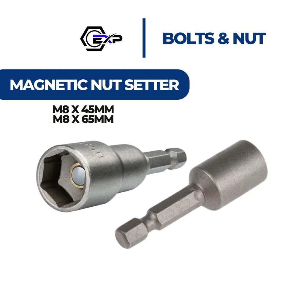 Exp ( 1 PCS) 8MM Magnetic Nut Setter HEX Magnetic Nut Driver Socket Set ...