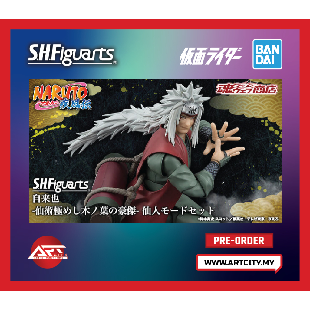 Bandai S.H.Figuarts - SHF Jiraiya - Sage Mode - Sennin Mode - Naruto ...