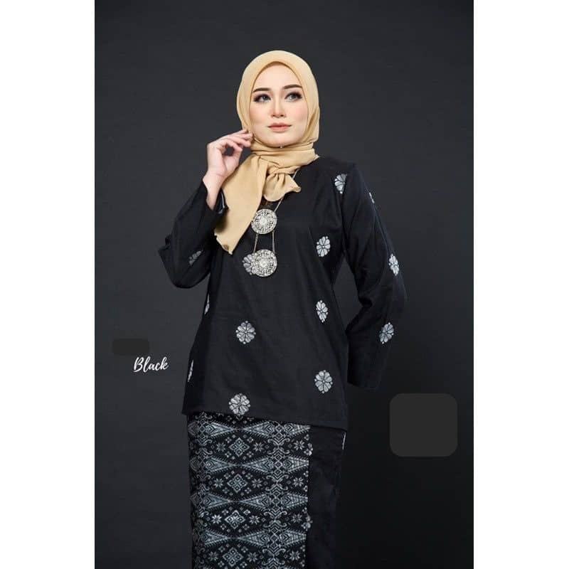 Baju Kurung Moden 2025 Kedah Songket Tenun Bunga Tabur, Baju Kurung ...