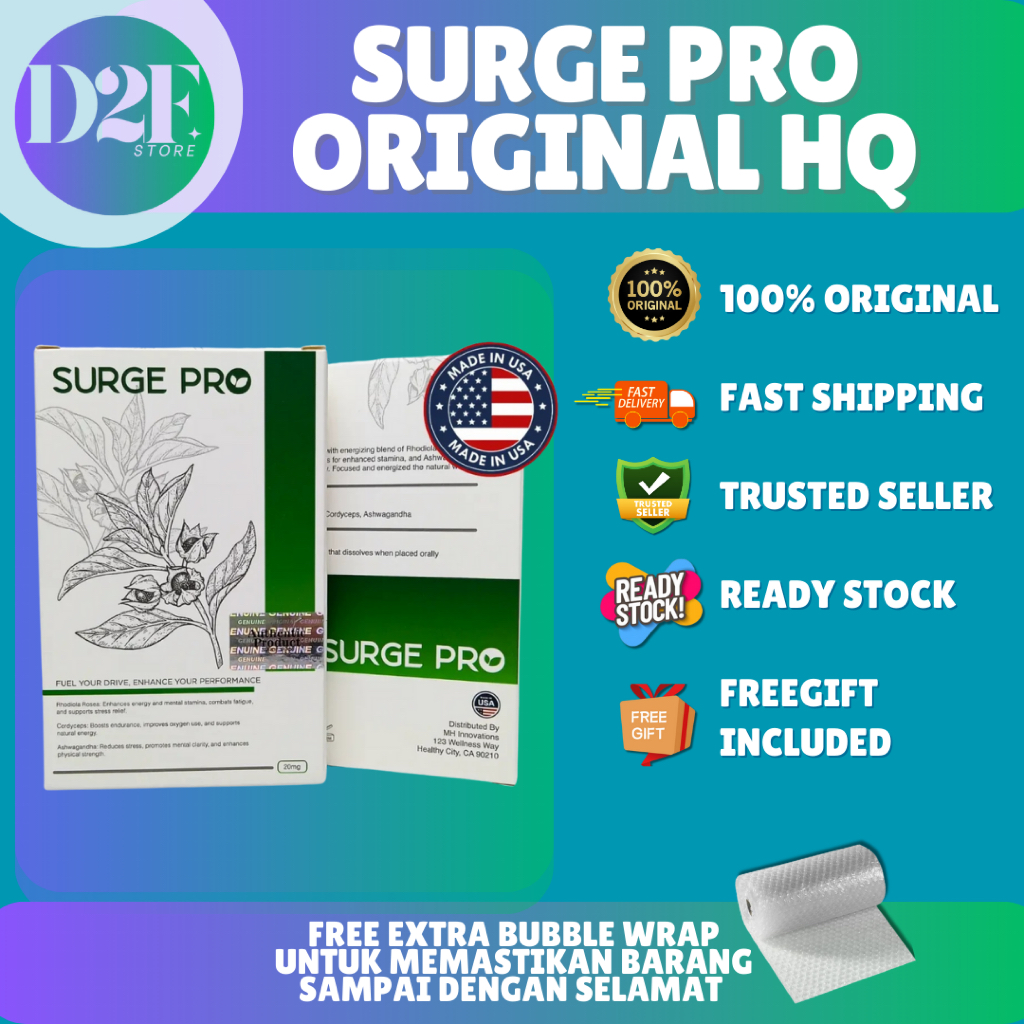 (OFFICIAL HQ) Surge Pro Oral Film Original Hq 100% Ready Stock | Shopee ...