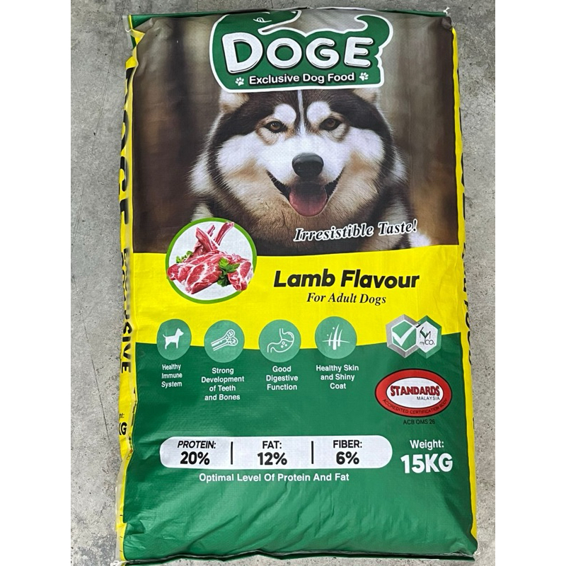 Doge Lamb dog food 15kg | Shopee Malaysia