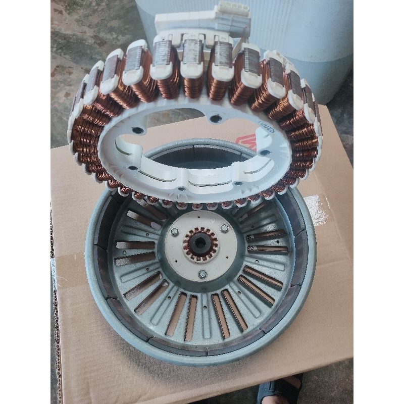 Coil motor mesin basuh inverter LG model WF-HD100FS second | Shopee ...