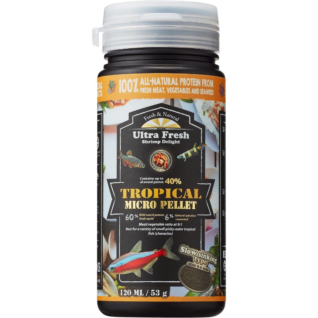 Azoo Plus Ultra Fresh for Tropical Micro Pellet 120ml/53gm | Shopee ...