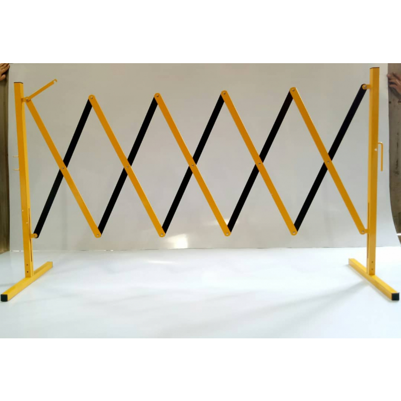 Steel Expandable Barrier Gate in Yellow Black Colour | Shopee Malaysia