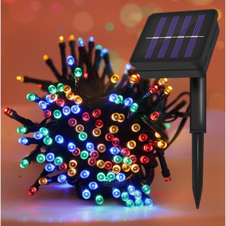 22m Solar Fairy Light Lampu Raya Solar Panel Hari Raya Outdoor Solar ...