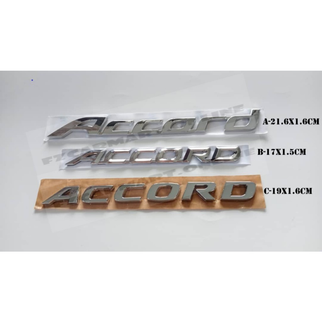 HONDA ACCORD EMBLEM LOGO - (ABS) | Shopee Malaysia
