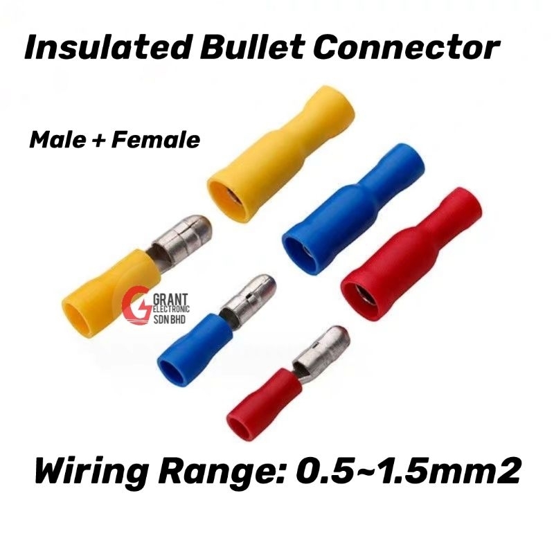 Wire Electical Insulated Bullet Connectors Cable Lug | Shopee Malaysia
