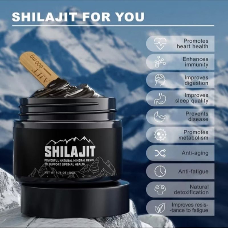 50G Pure Himalaya - Natural Shilajit Resin with 85+ Minerals and Vegan ...