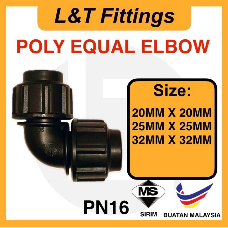 (SIRIM) EQUAL BEND | SIKU | EQUAL ELBOW POLYPIPE CONNECTOR POLYPAIP ...