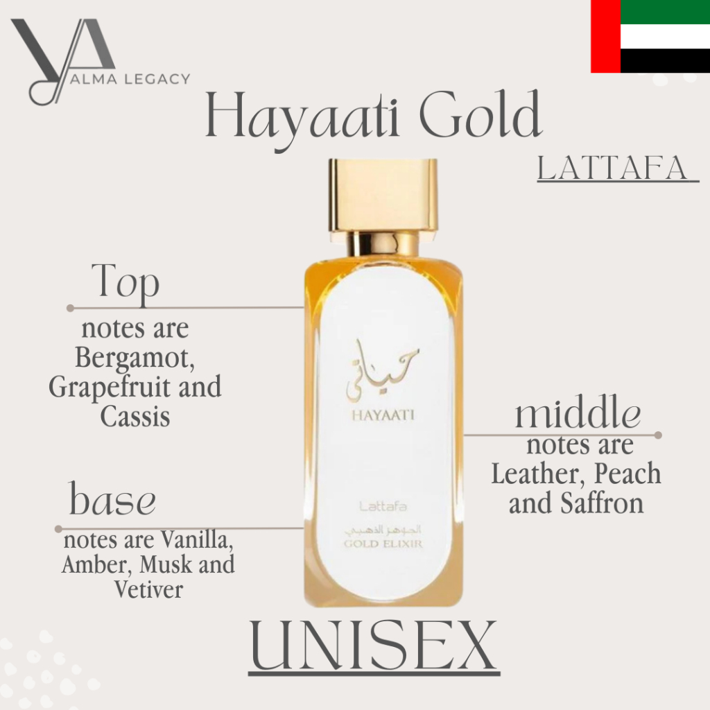 Lattafa Hayaati Gold Elixir Perfume 100ml perfumeEDP original from ...