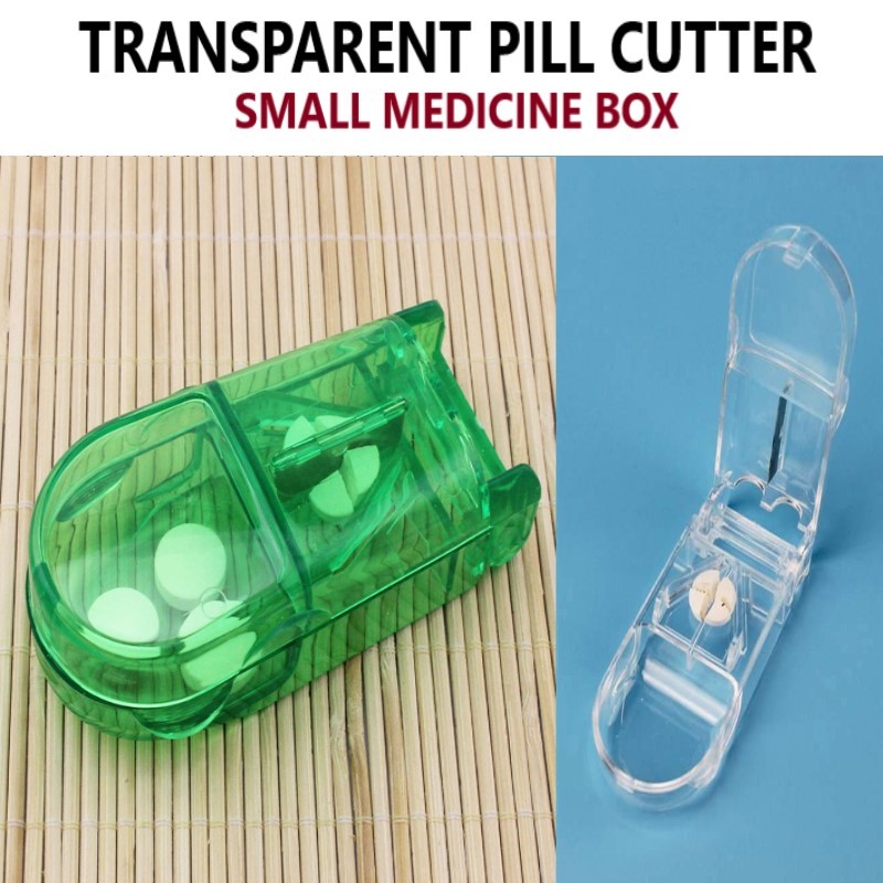 [Ready Stock] Portable Transparent Plastic Medicine Tablet Pill Cutter ...