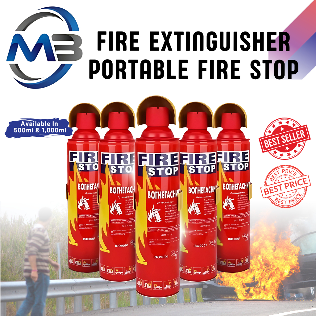 Pemadam Api | Fire Stop 500ml/1000ml Portable Fire Extinguisher Spray ...
