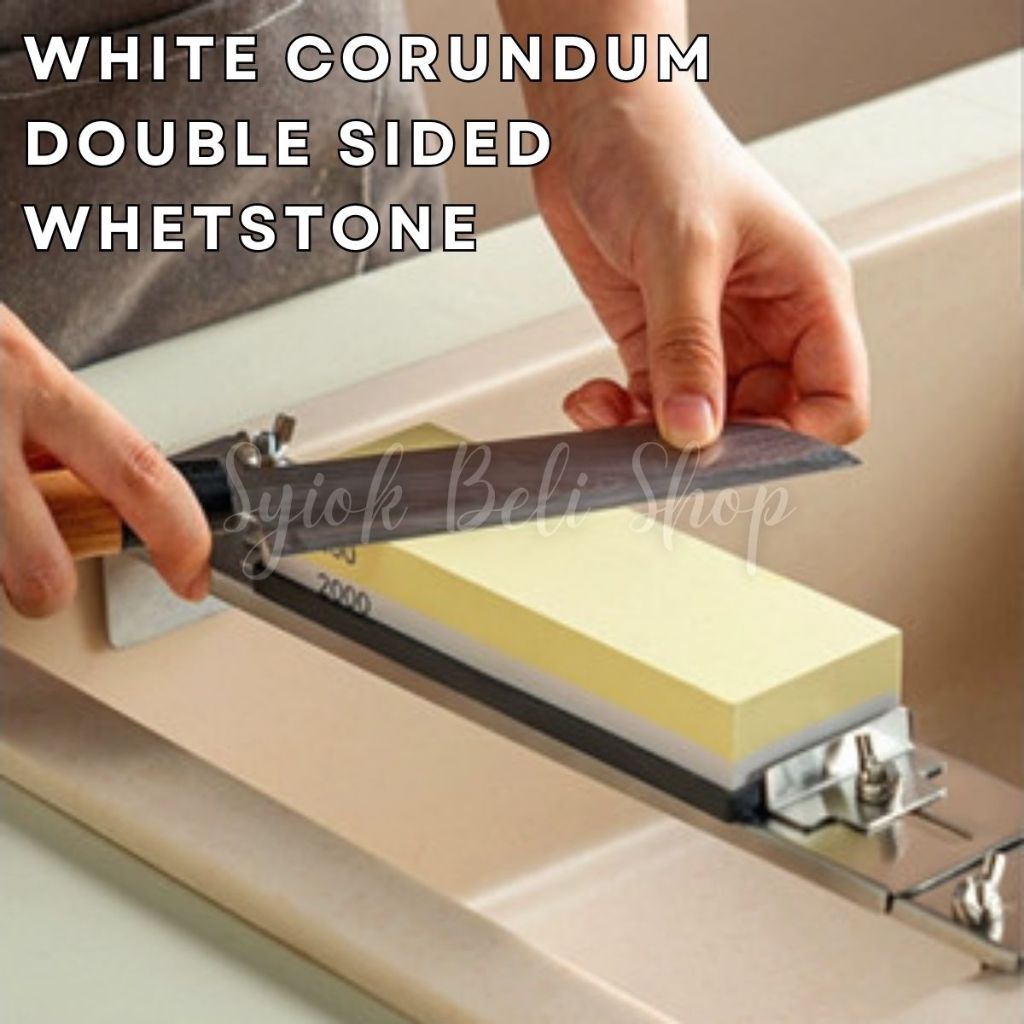 Double-Sided Whetstone Knife Sharpening Stone Kitchen Knife Sharpener ...