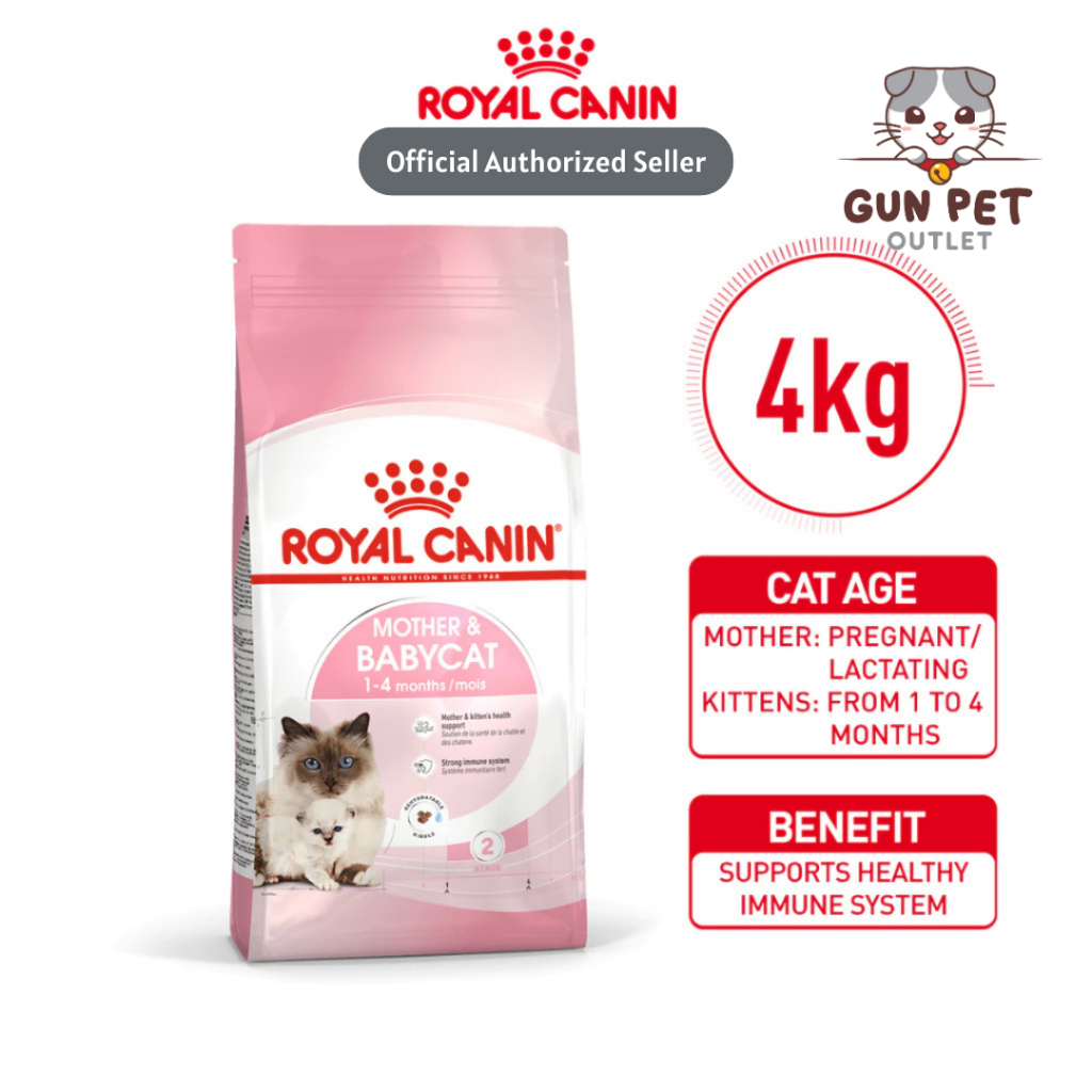 Royal Canin Mother & Babycat (4kg) RC Mother Baby 4kg Dry Cat Food ...
