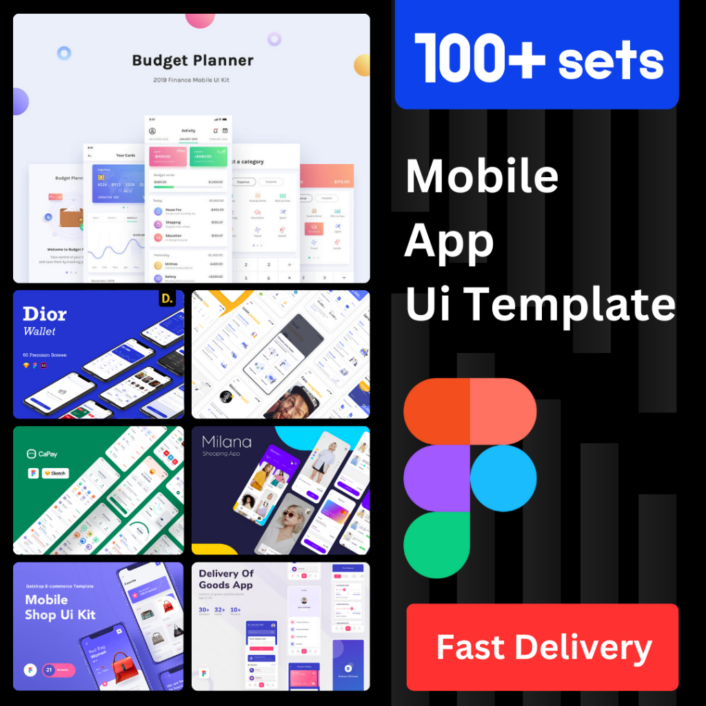 Figma UI Template Pack (200+ Sets) - App Design Kit | Shopee Malaysia