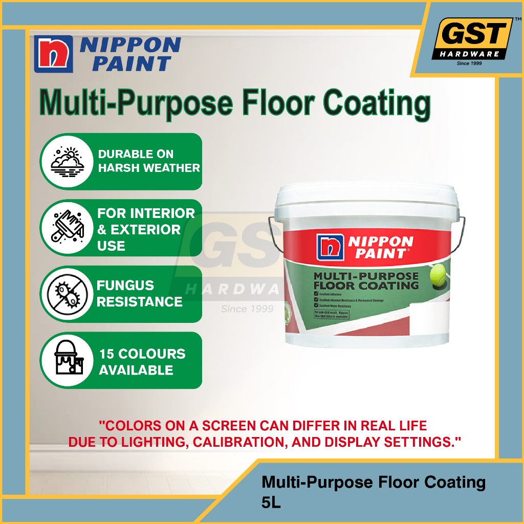 5L Nippon Paint Multi-Purpose Floor Coating | Shopee Malaysia