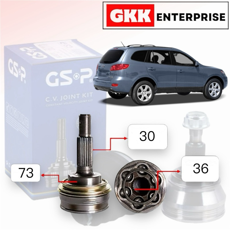 GSP DRIVE SHAFT HEAD HYUDAI SANTA FE 2007Y | Shopee Malaysia