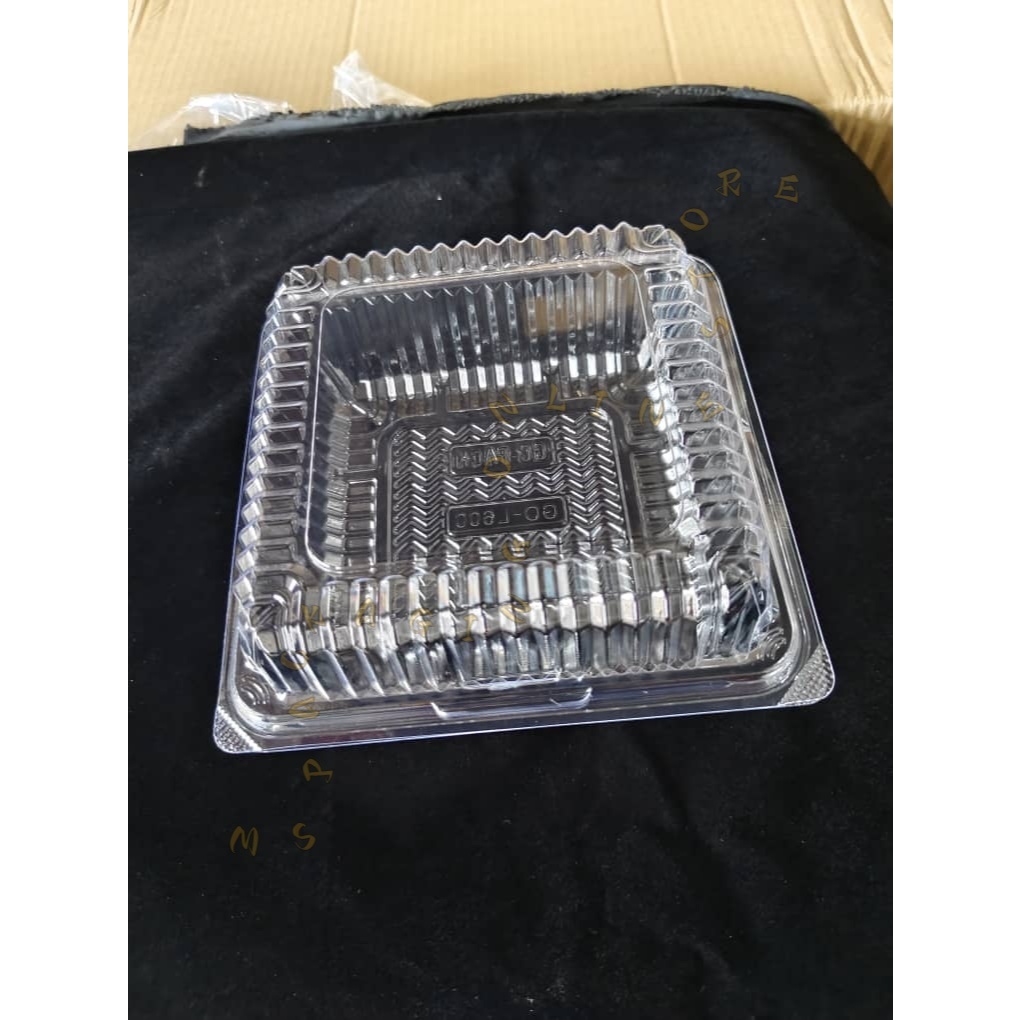 GO - L600 GC - PACK Plastic Tray [ 50pcs± ] Bakery Disposable Plastic ...