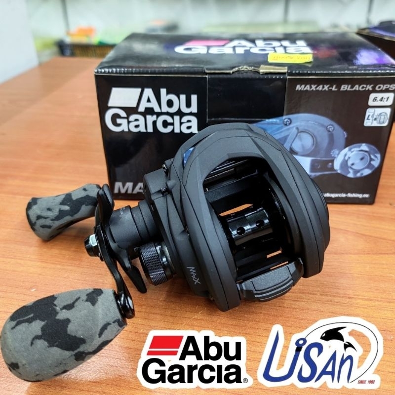 ABU GARCIA MAX X BC REEL MAX4X-L BLACK OPS LEFT HAND BC BAITCASTING REEL MESIN PANCING BC ...