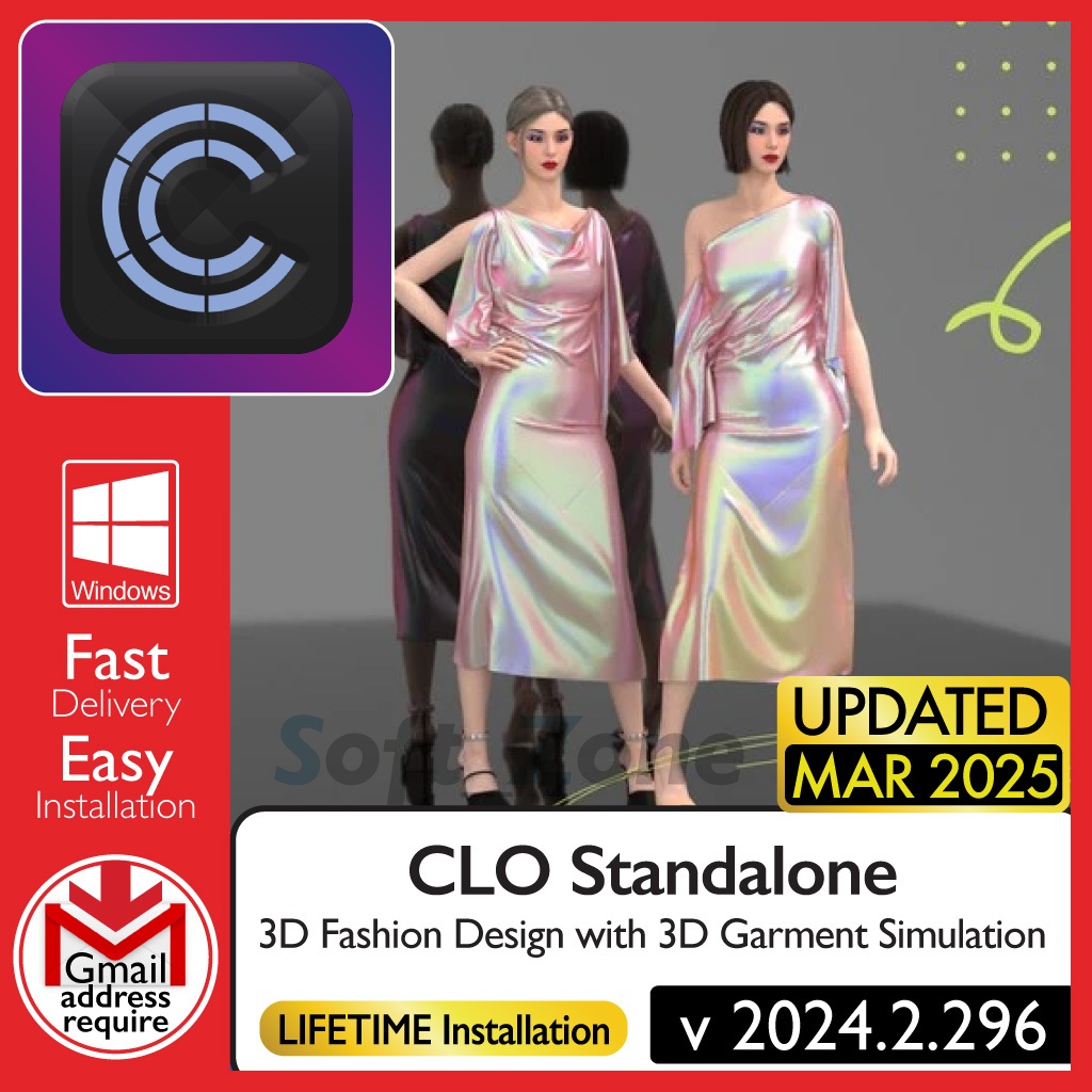 CLO Standalone 2024.2.296 - 3D Fashion Design with 3D Garment ...