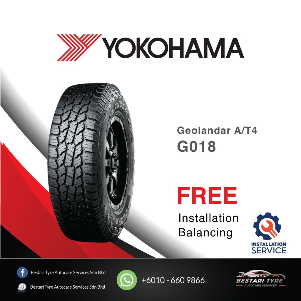 [𝗜𝗻𝘀𝘁𝗮𝗹𝗹𝗮𝘁𝗶𝗼𝗻 𝗣𝗿𝗼𝘃𝗶𝗱𝗲𝗱] Yokohama Geolander A/T G018 | Shopee Malaysia