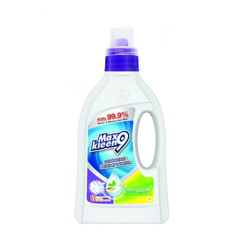 Maxkleen 9 Disinfectant Laundry Sanitizer 1L - Lavender/ Lemongrass ...
