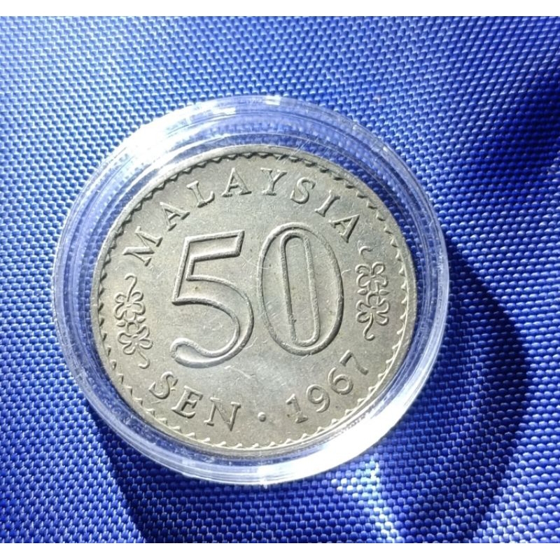 Offer Duit syiling coin Malaysia 50 sen 1967 Parlimen Terbelah Seperti ...